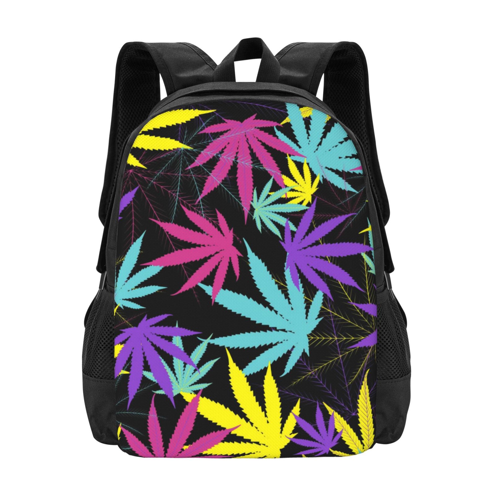 PUREYAH Lightweight Travel Backpack, Simple Modern Cannabis Leaves ...