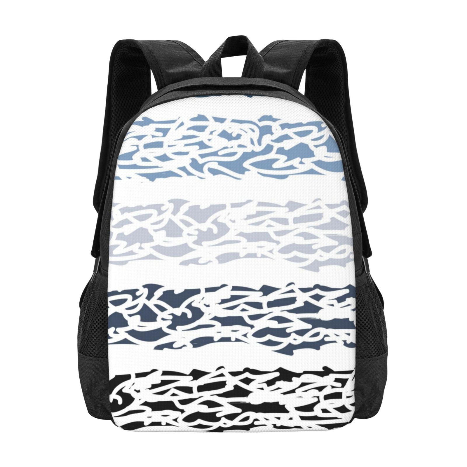 PUREYAH Lightweight Travel Backpack, Simple Modern Messy Lines Blurred ...