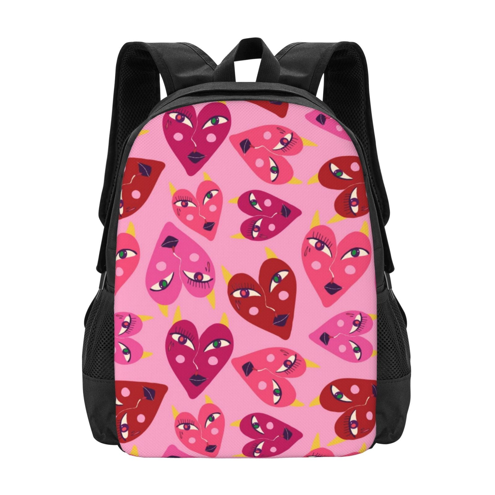 PUREYAH Lightweight Travel Backpack, Simple Modern Pink Cool Devilish ...