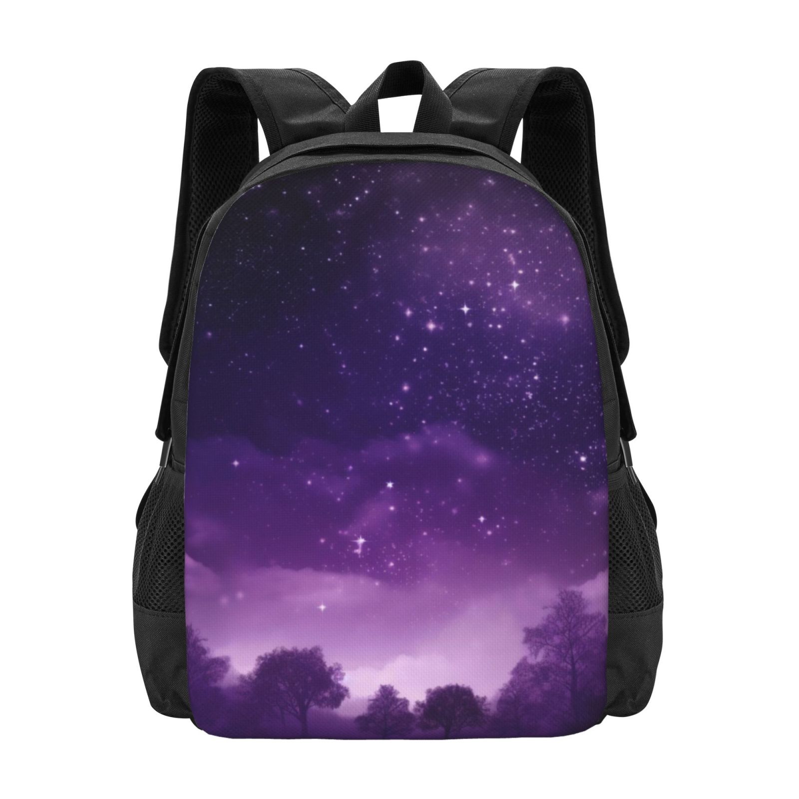 PUREYAH Lightweight Travel Backpack, Simple Modern Purple Sky With ...