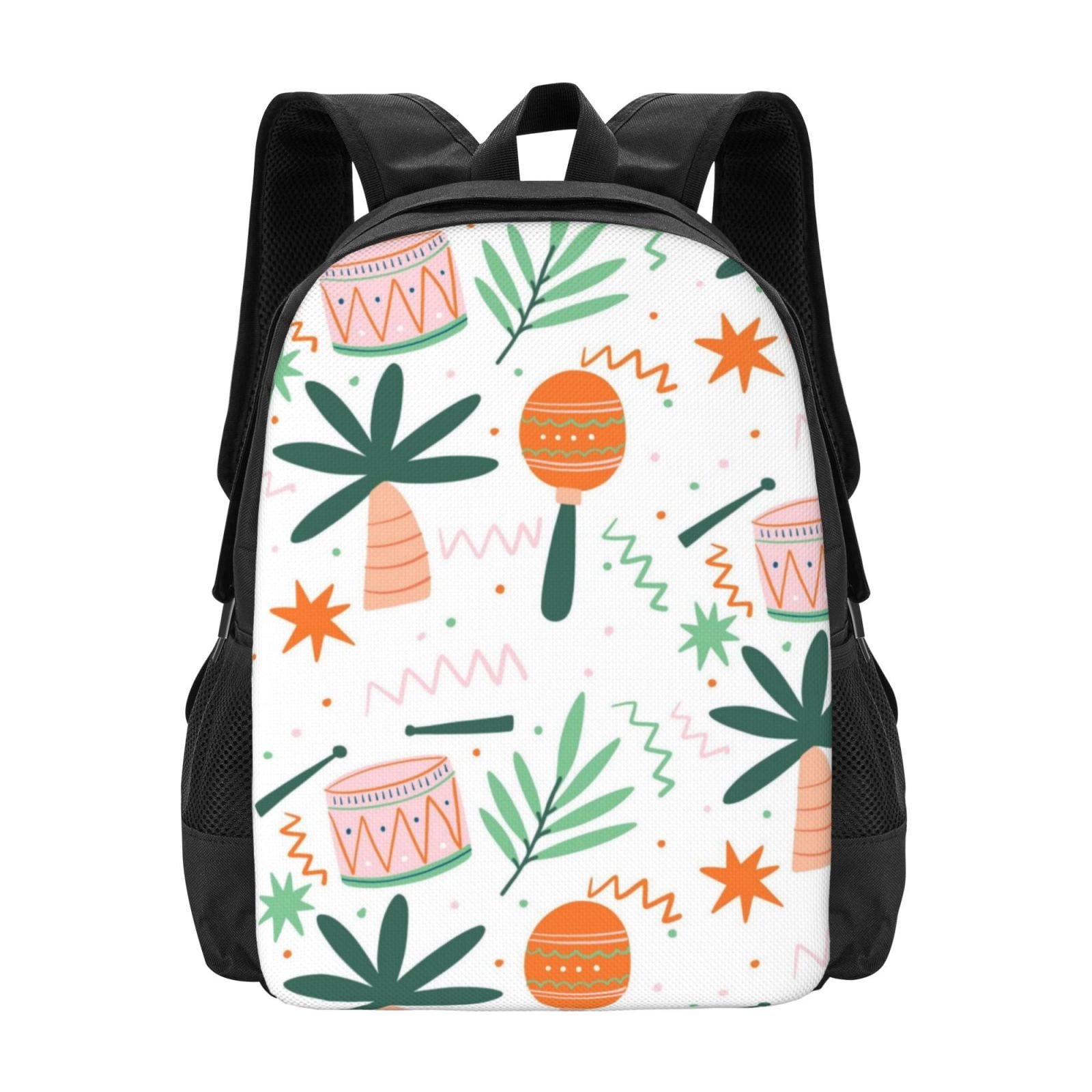 PUREYAH Lightweight Travel Backpack, Simple Modern Tropical Plant ...