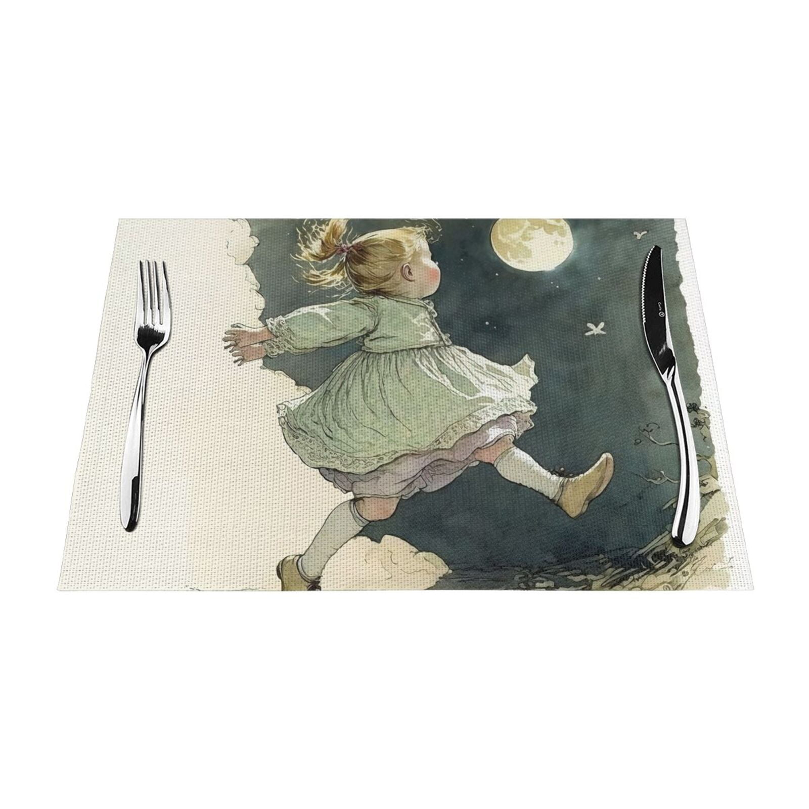 PUREYAH Table Placemats Set of 1 , Washable Heat Resistant Kid Design ...