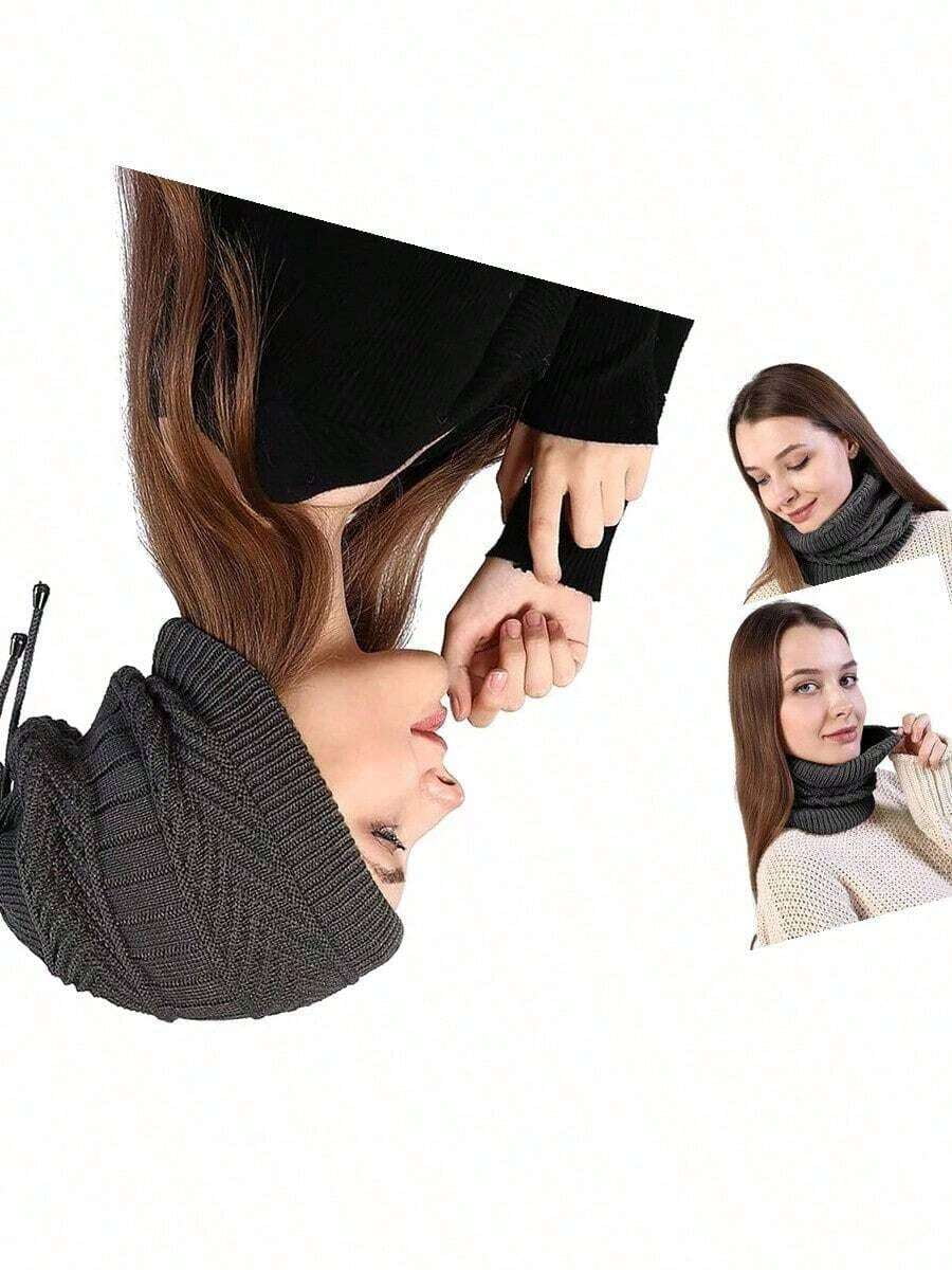 PURFUN Electric Heated Beanie Scarf, 2 In 1 USB Heating Skull Cap ...