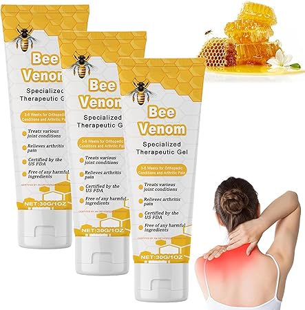 PURJKPU 3PCS Bee Joint Relief Gel, Bee Yellow, Bee Relief Gel, Bee Gel ...