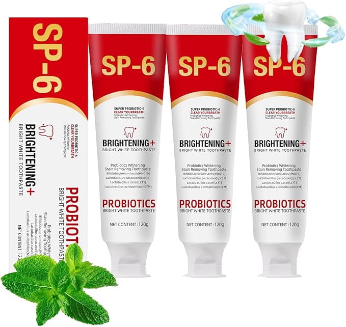 PURJKPU 3PCS Sp-6 Ultra whitening Toothpaste, Super sp6 brightening ... PURJKPU 3PCS Sp-6 Ultra whitening Toothpaste, Super sp6 brightening ...