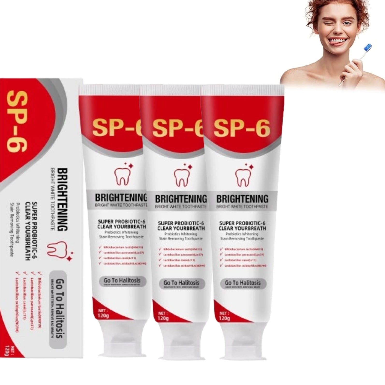 PURJKPU 3PCS Super ProbioticSp-6 Toothpaste, Sp-6 Ultra Whitening ... PURJKPU 3PCS Super ProbioticSp-6 Toothpaste, Sp-6 Ultra Whitening ...