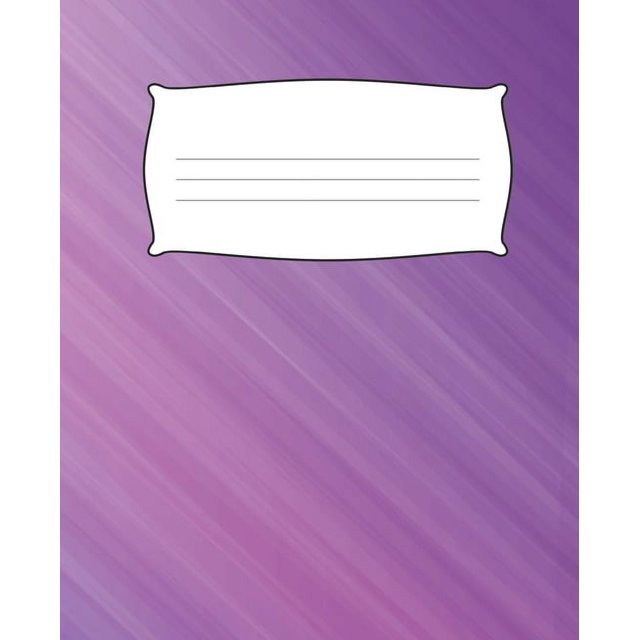Purple Composition Notebook: 7.5 X 9.25 Primary Ruled 110 Pages Book