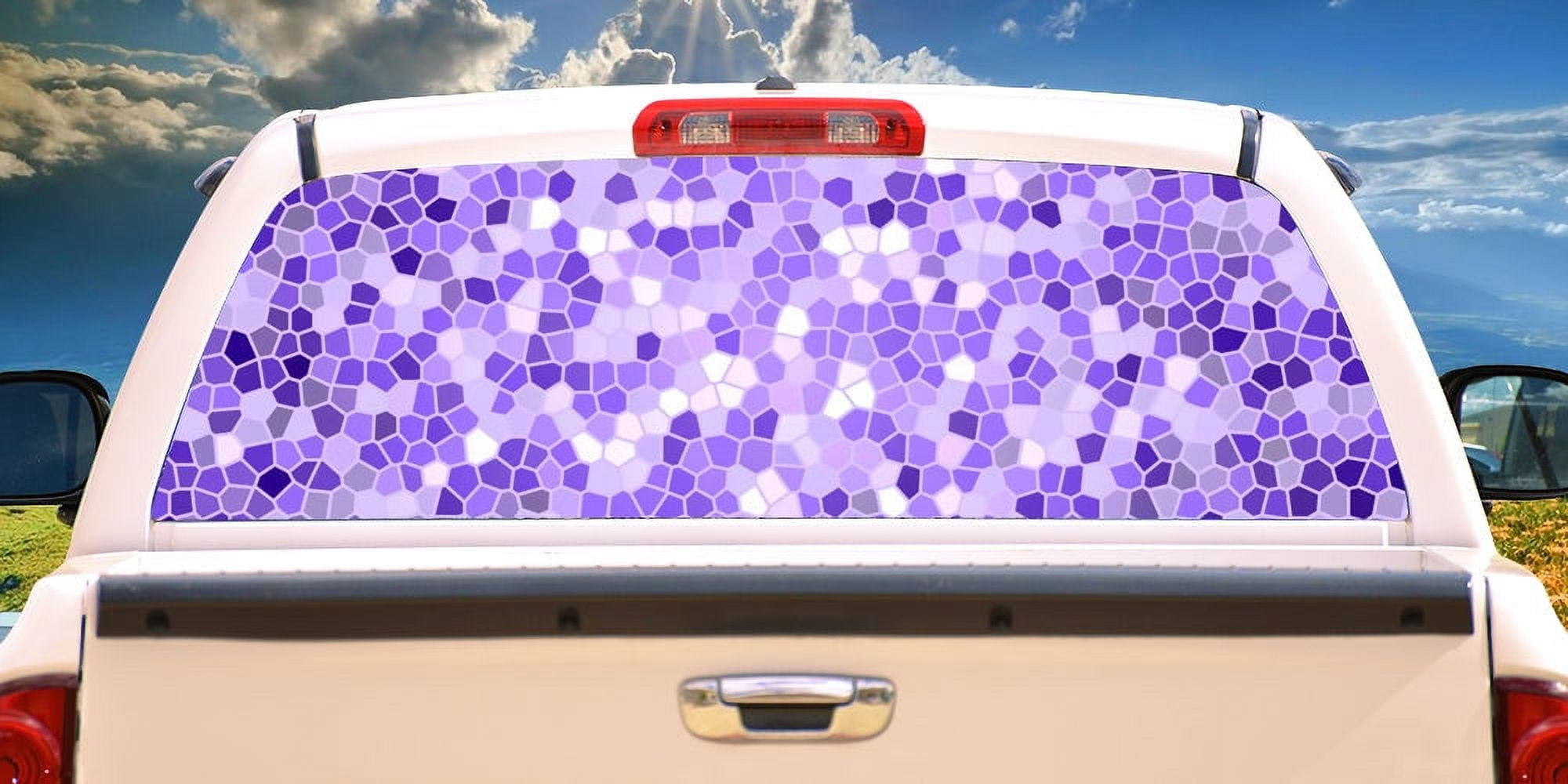 PURPLE DREAM Rear Window Graphic back truck decal suv view thru vinyl ...