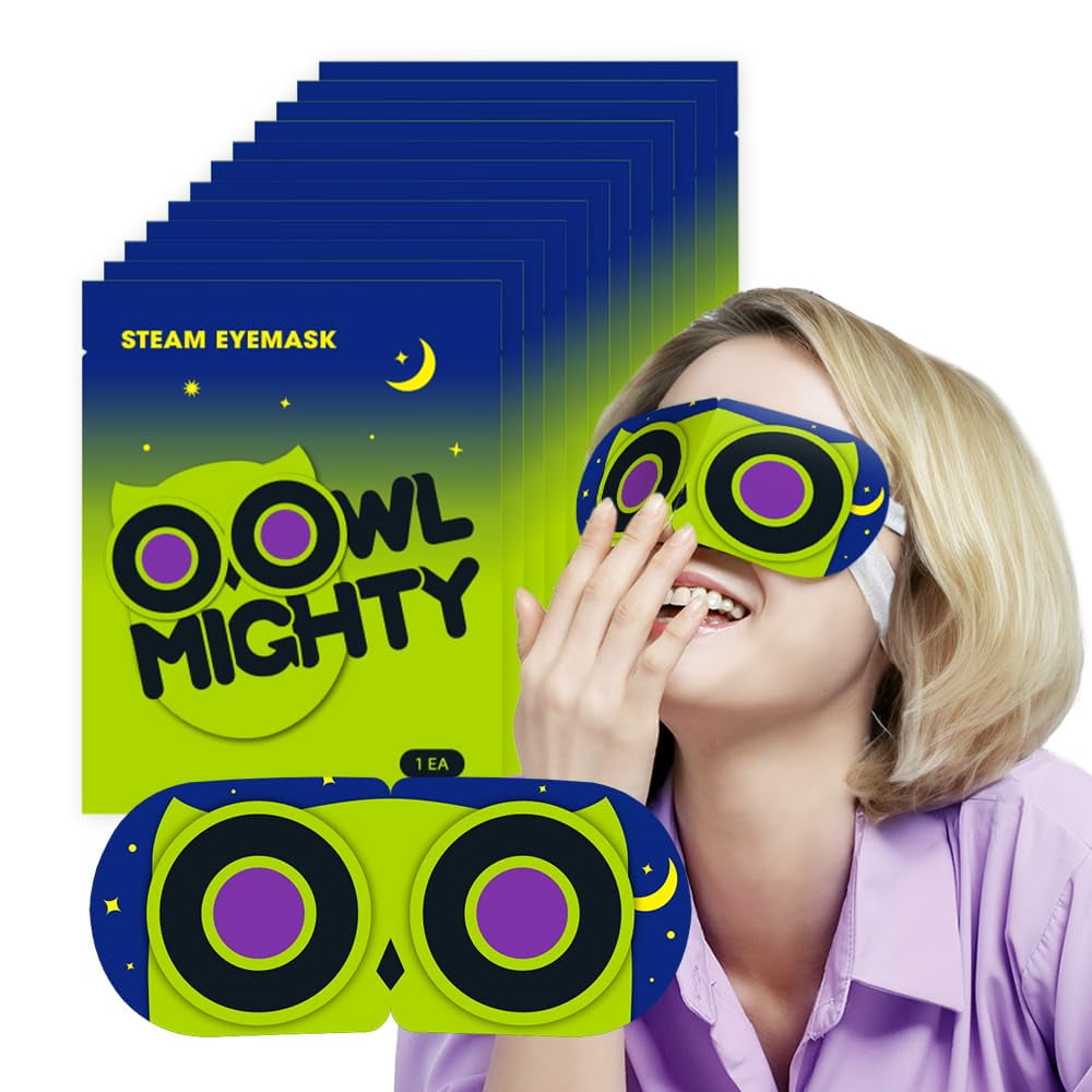 PURPLE GORILLA OOwl Mighty DHF10 Steam Eye Mask for Eyes, Self Heating ...