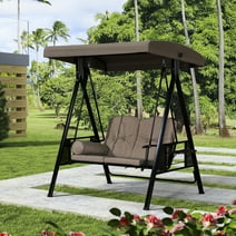 Mainstays Lawson Ridge 2-Seat Steel Outdoor Freestanding Porch Swing ...