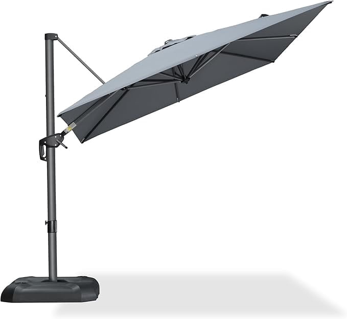 PURPLE LEAF 8x8 Ft Cantilever Umbrella Square Outdoor Patio Umbrella ...