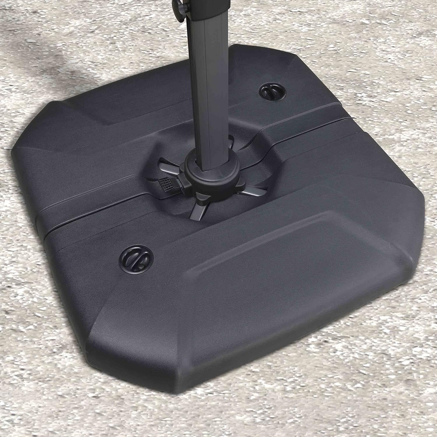 PURPLE LEAF Water & Sand Filled Weighted Patio Umbrella Base 300 Lbs ...