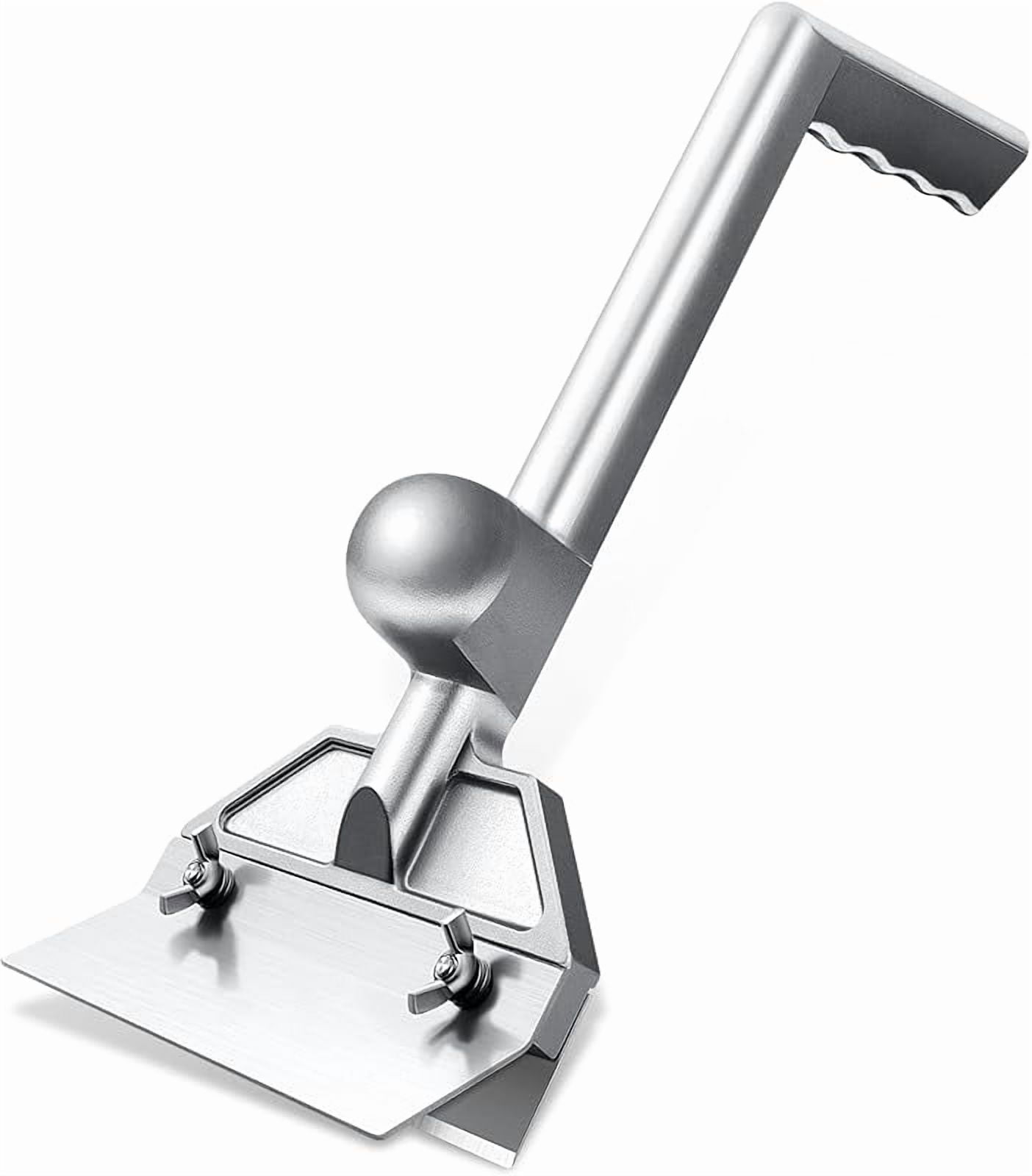 PURPLEBIRD Heavy Duty Griddle Scraper for Flat Tops with 6" Stainless ...