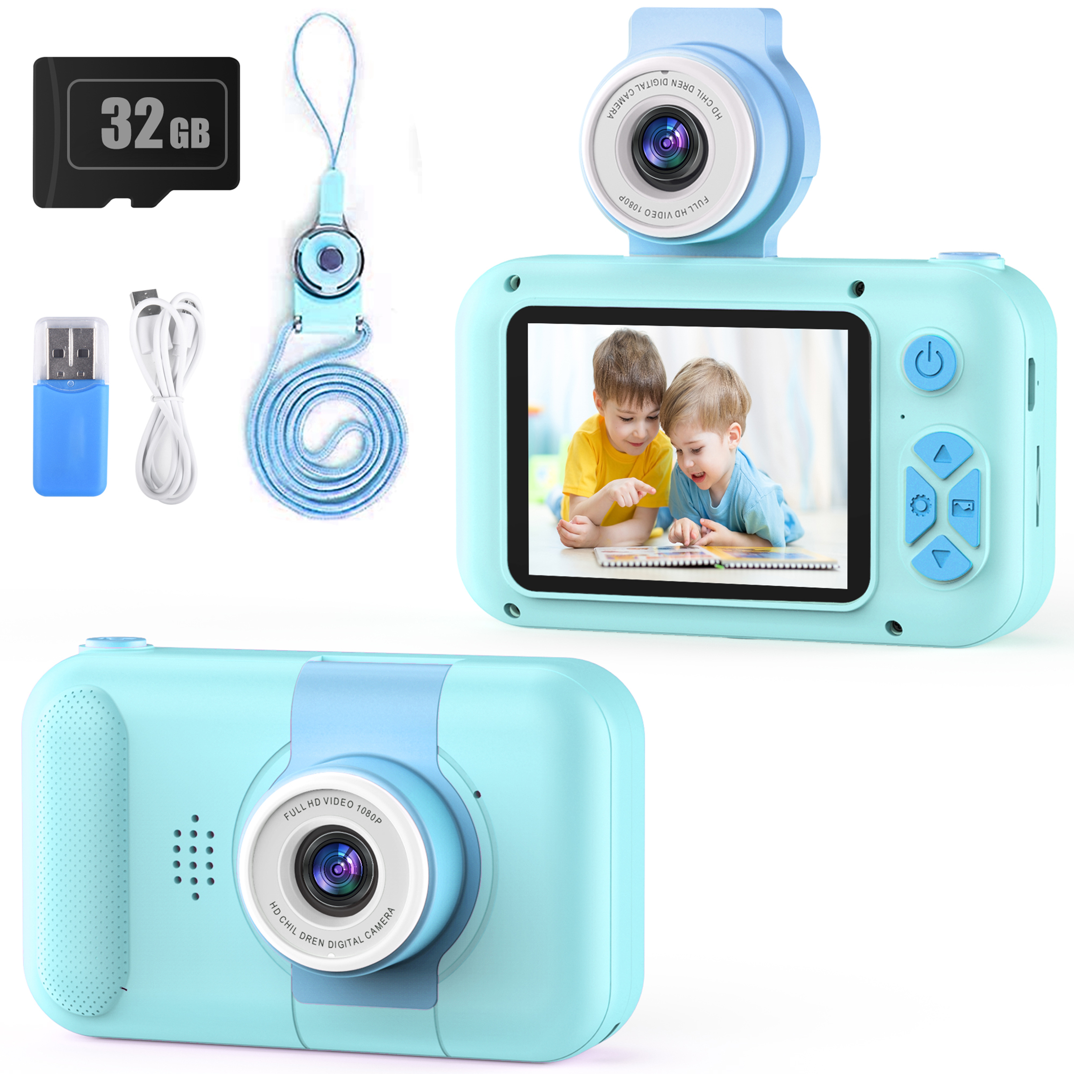 VTech KidiZoom Camera Pix, Real Digital Camera for Kids, Blue - Walmart.com