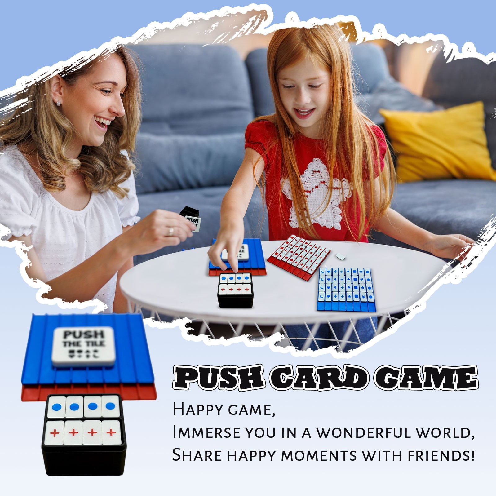 PUSH THE TILE Compact Mahjong - 33-Tile Portable Mahjongg Game with ...