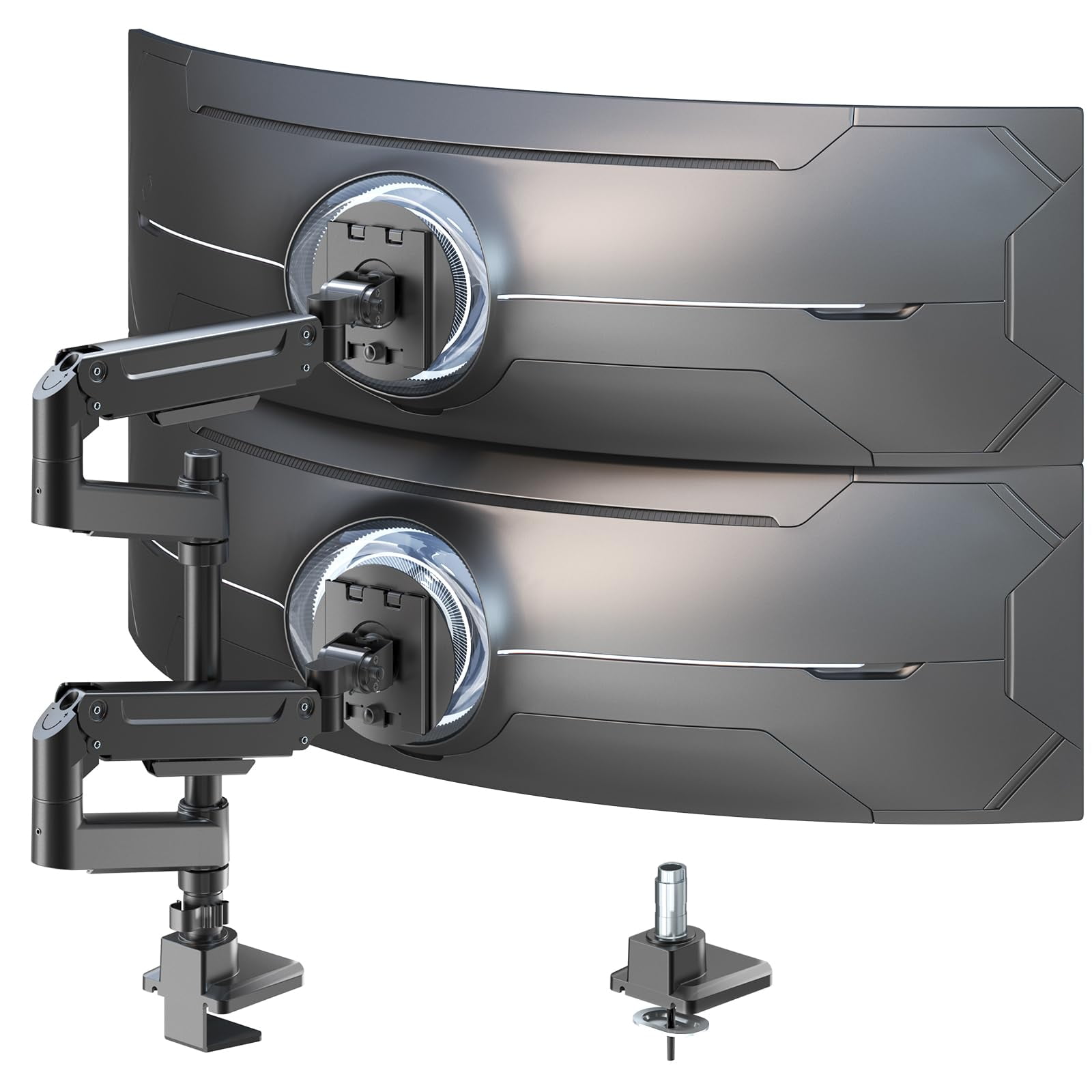 PUTORSEN Dual Monitor-Arm Heavy-Duty for 17-49-inch Screens - Premium ...
