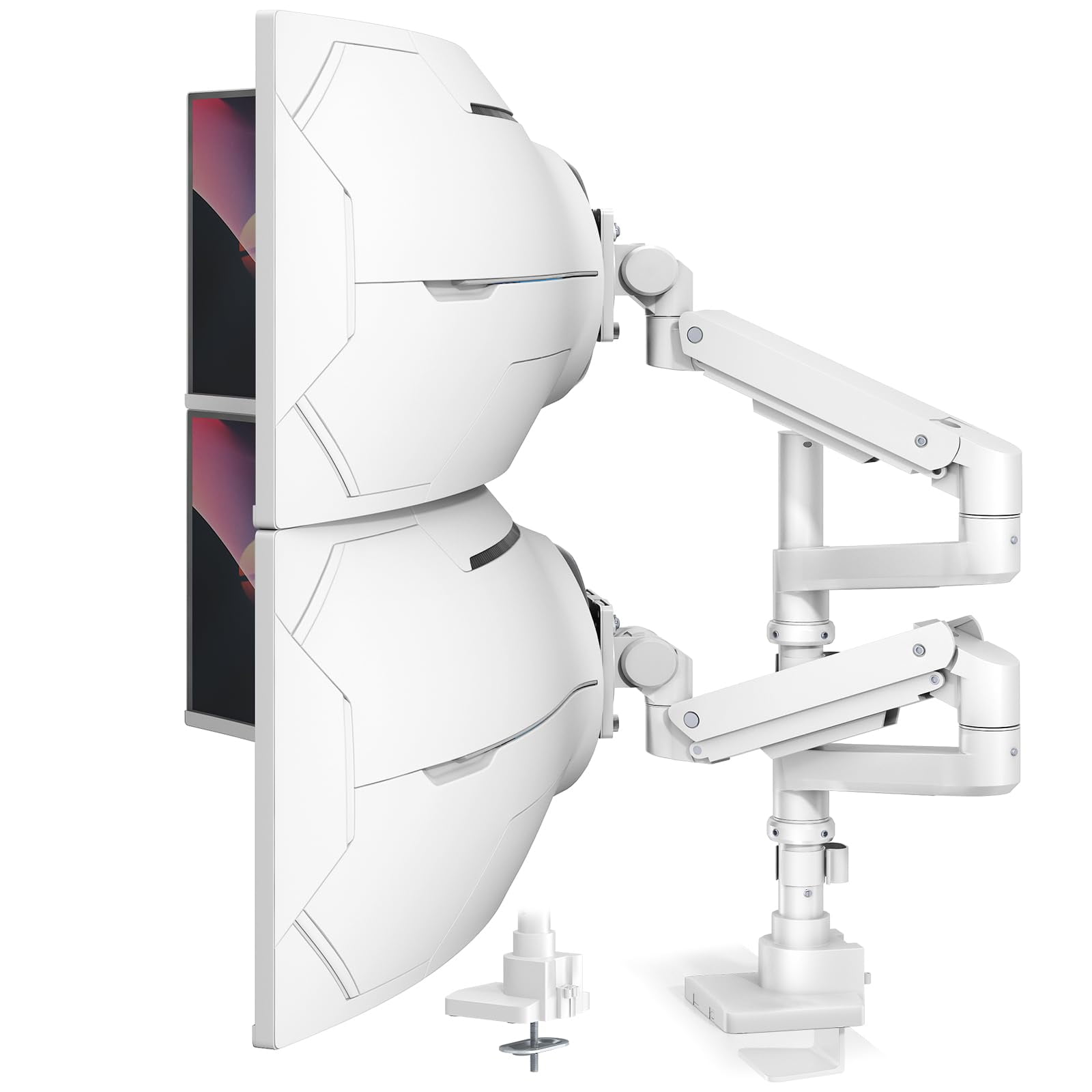 PUTORSEN Dual Monitor-Arm Heavy-Duty for 17-57-Inch Screens - Ultrawide ...