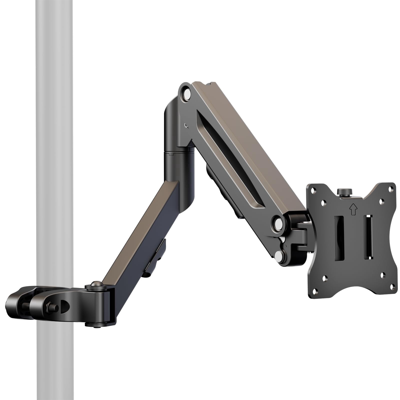 PUTORSEN Height Adjustable Pole Mount Monitor Arm - Walmart Business ...