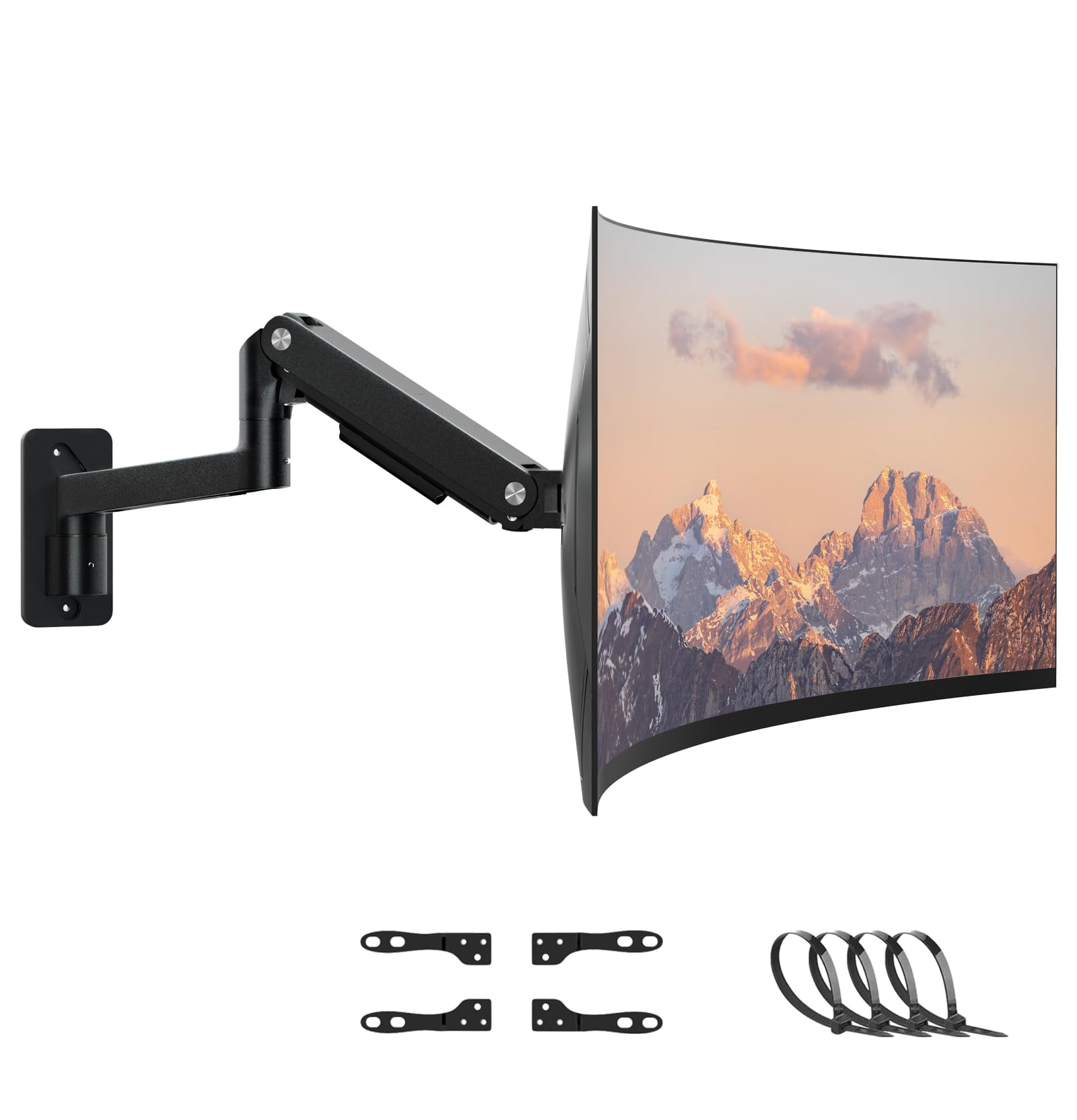 PUTORSEN Monitor Wall Mount Arm - Heavy Duty for Ultrawide Computer up ...