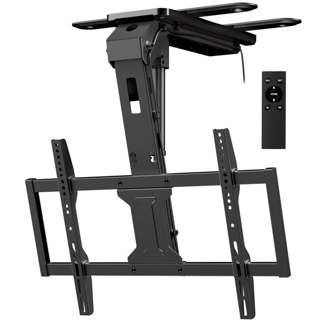 PUTORSEN Motorized Ceiling TV-Mount Flip Down - 37 to 75 Inch Electric ...