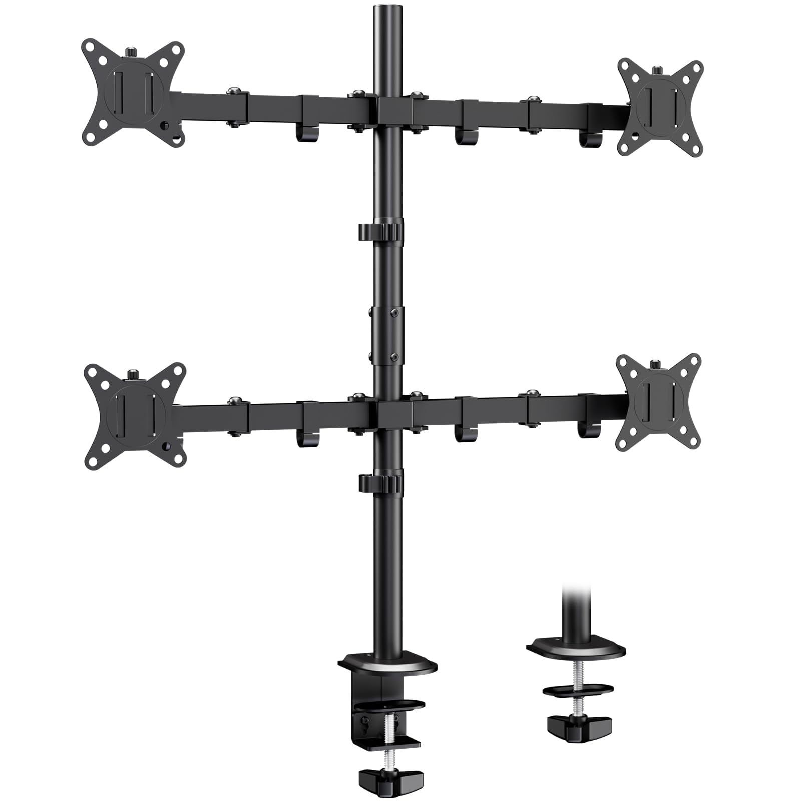 PUTORSEN Quad Monitor Stand, 4 Monitor Desk Mount for 17 to 32 Inch ...