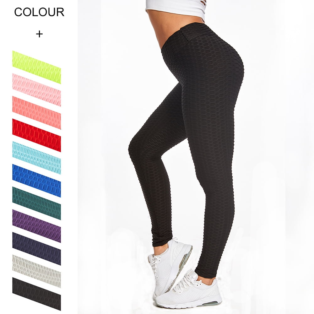 Puya Womens High Waist Yoga Pants Butt Lift Tights Tummy Control