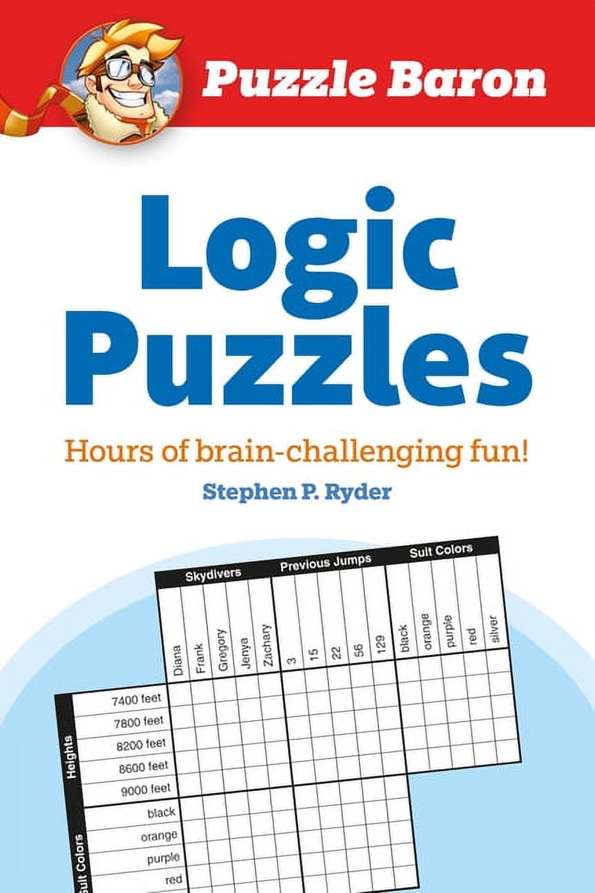 Puzzle Baron's Logic Puzzles: Grid-Based Brain Teasers Book for Adults ...
