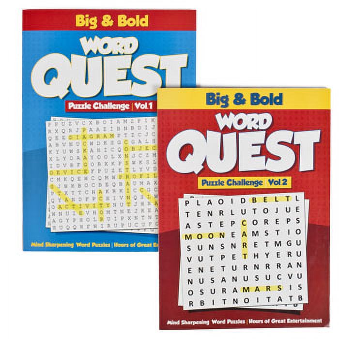 PUZZLE BOOK FIND A WORD 96PG BIG AND BOLD 2 ASSORTED IN PDQ, Case Pack ...