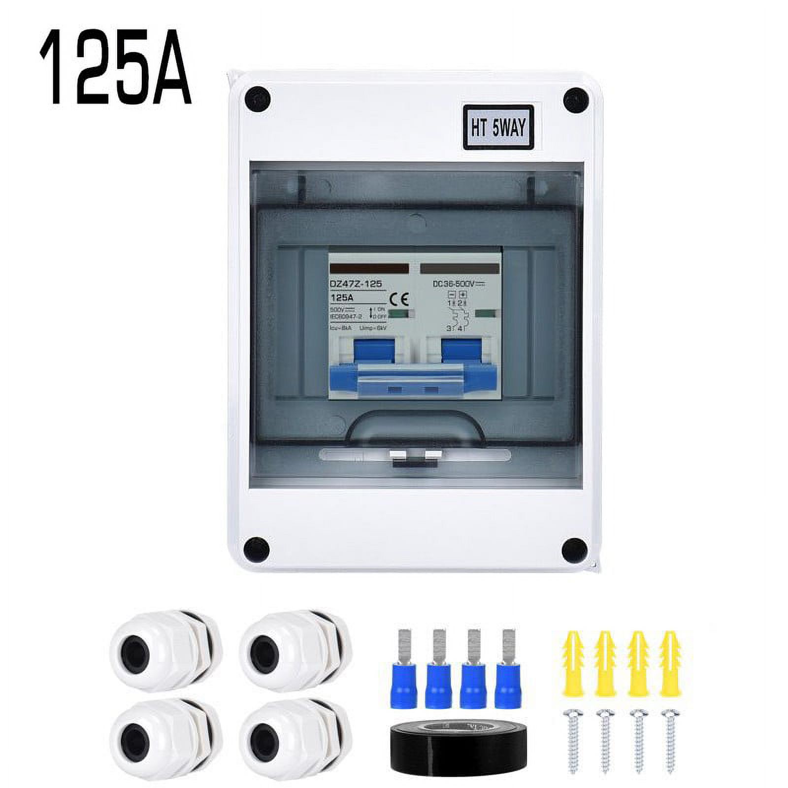 PV Disconnect Box DC36-500V Circuit Breaker Solar System Isolator ...