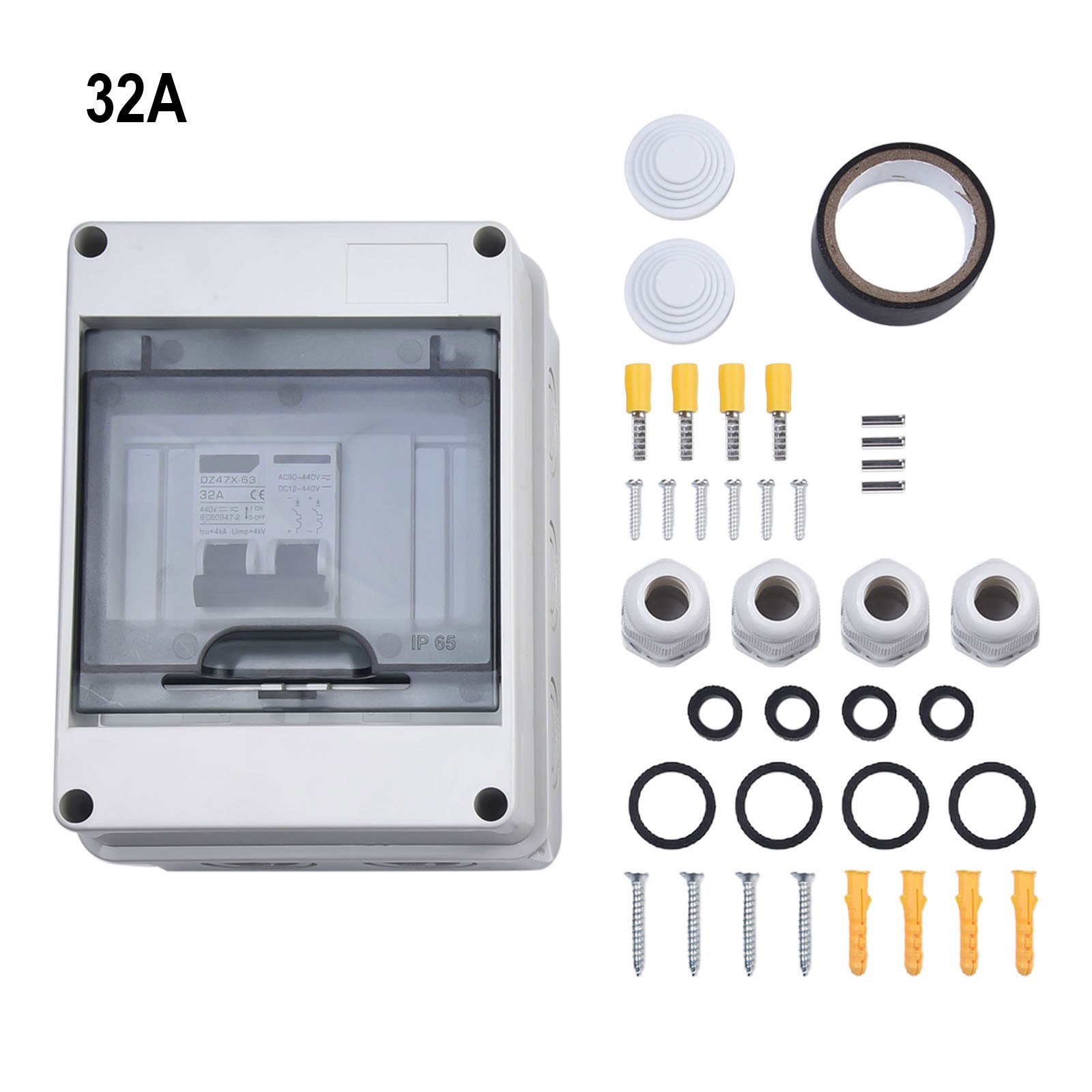 PV Disconnect Box DC440V Circuit Breaker Solar Isolator Switch 6-125A ...