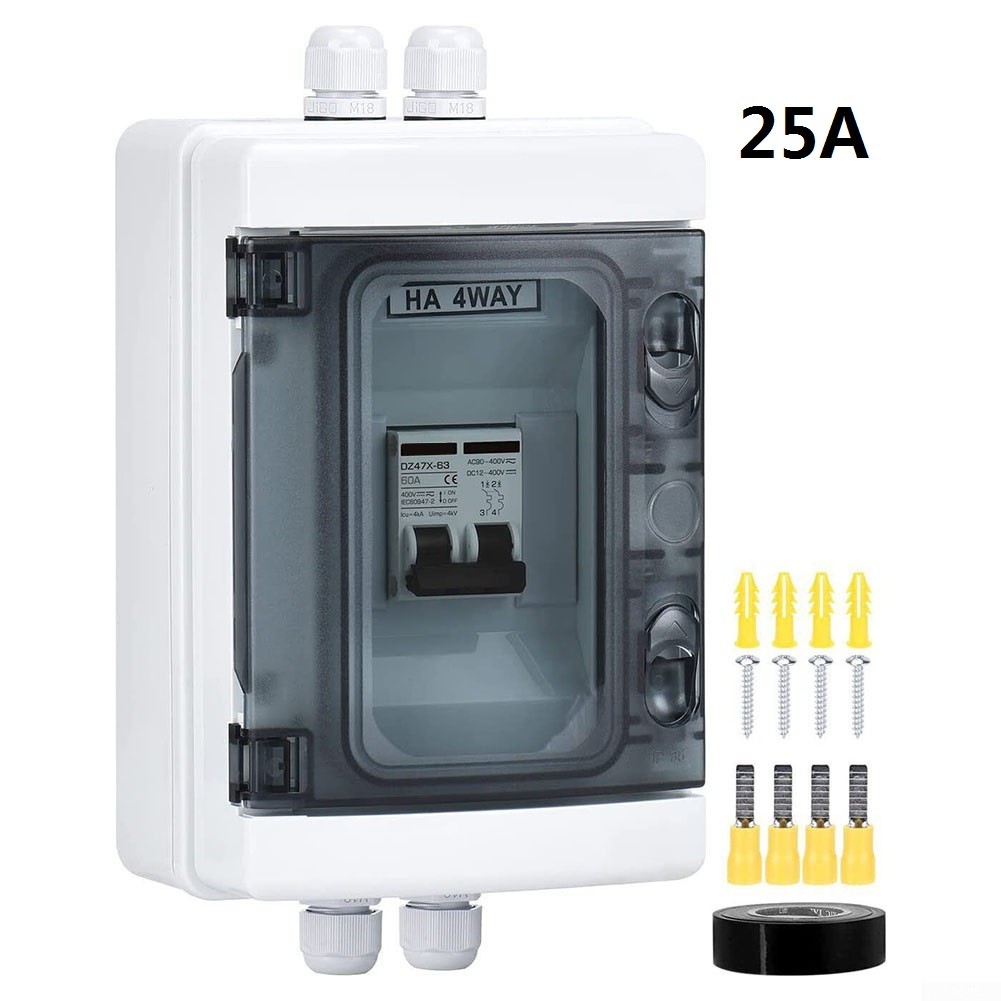 PV Disconnect Switch DC400V 15-60A IP65 Box Circuit Breaker for Solar ...