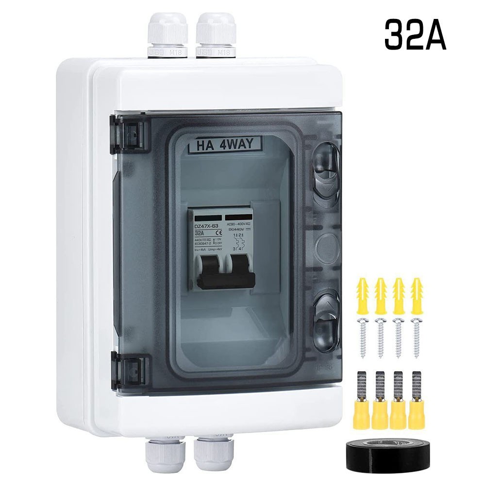 PV Disconnect Switch DC440V 15-60A IP65 Box Circuit Breaker for Solar ...