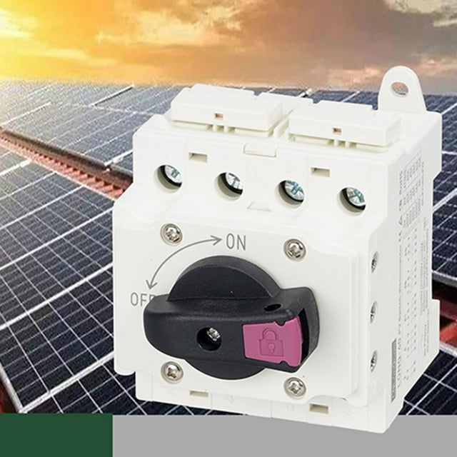 PV Photovoltaic DC 1200V 32A Solar Rotating Handle Isolator Rotary Switch Disconnector Din Rail ...