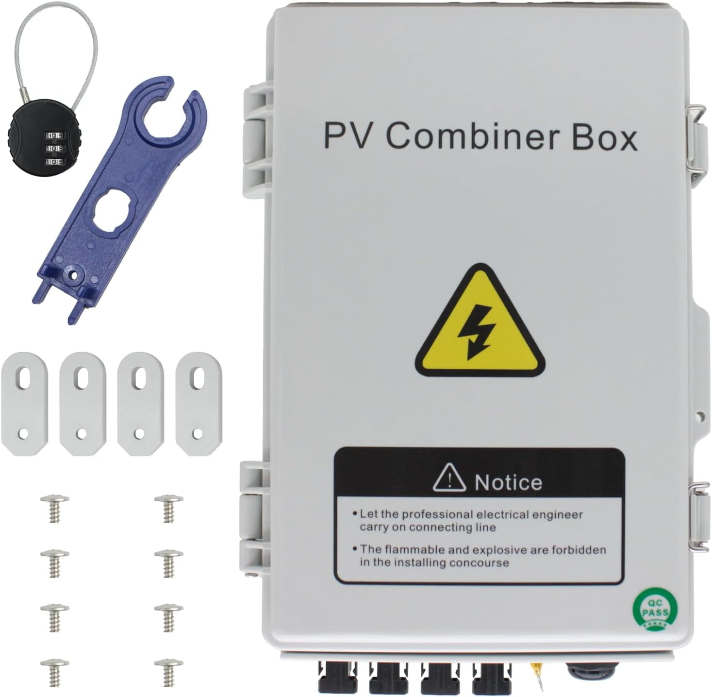 PV Solar Combiner Box with 550V DC Breaker - Enhanced Lightning ...