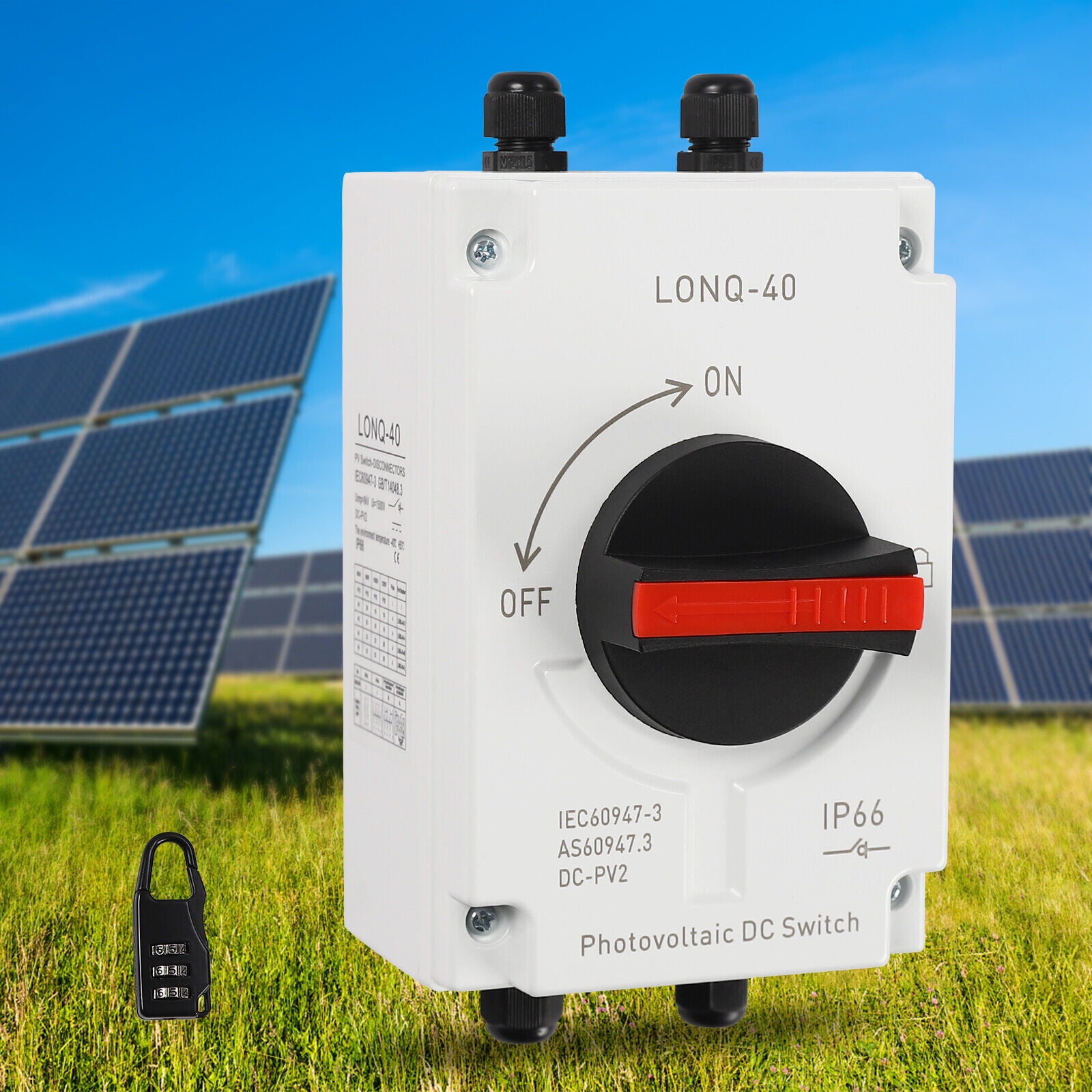 PV Solar Disconnect Switch IP66 Waterproof Photovoltaic Circuit ...