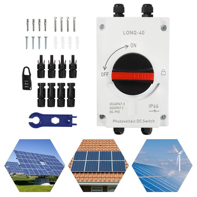 PV Solar Disconnect Switch Photovoltaic Circuit Isolator DC1200V PV Solar Disconnect Switch for ...