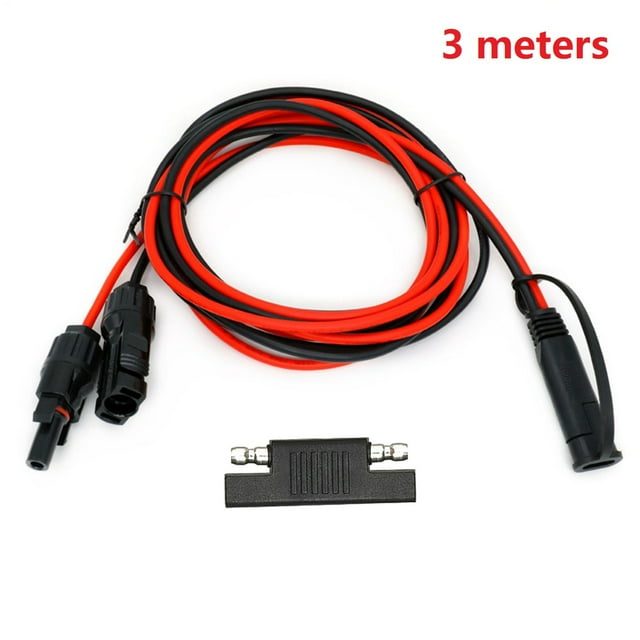 PV to SAE Adapter Connector 12AWG SAE Power BatteryCharging Cable for SolarPanel Photovoltaic to ...