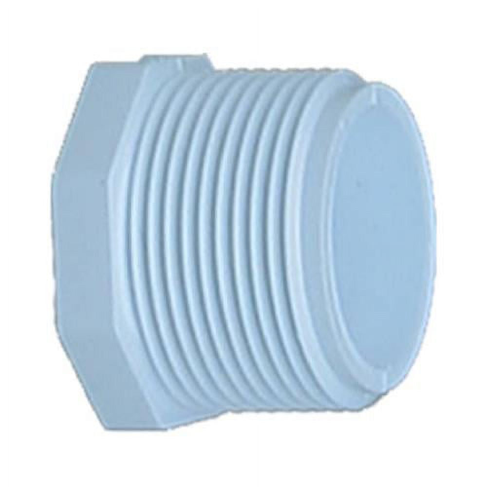PVC 02113 1000HA PVC Pressure Pipe Fitting,Plug, White PVC, 1-In ...