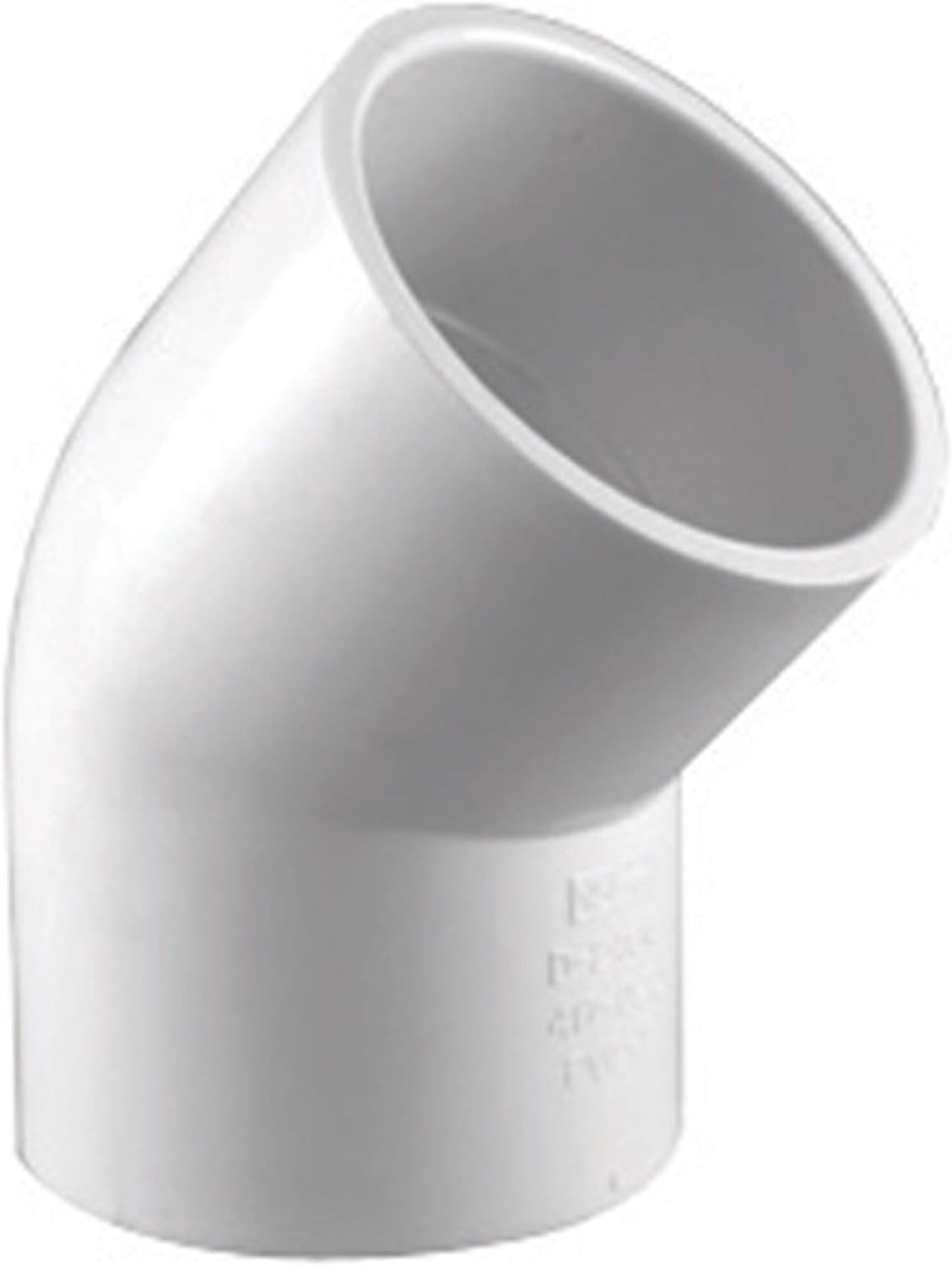 PVC 02309 1200HA Schedule 40 PVC Pressure Pipe Fitting, Elbow, 45 ...