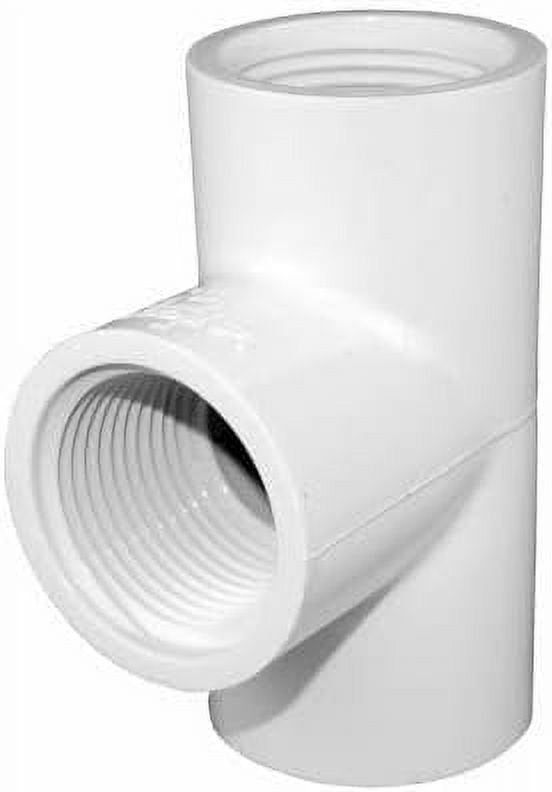 PVC 02402 0600HA Pipe Fitting, Schedule 40 PVC Tee, 1/2-In. FIP ...