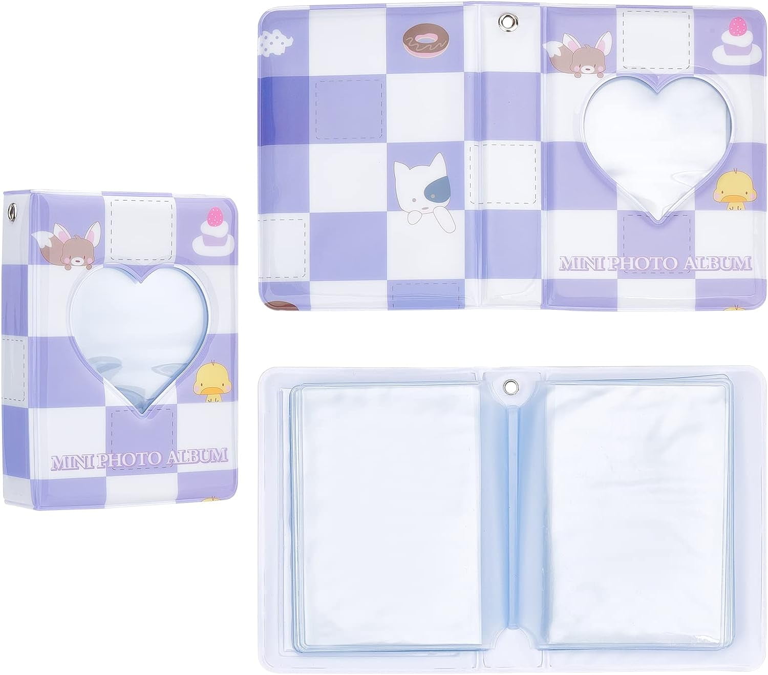 PVC 1PCS 3 Inch otocard Album Mini oto Album Love Heart Hollow otocard ...