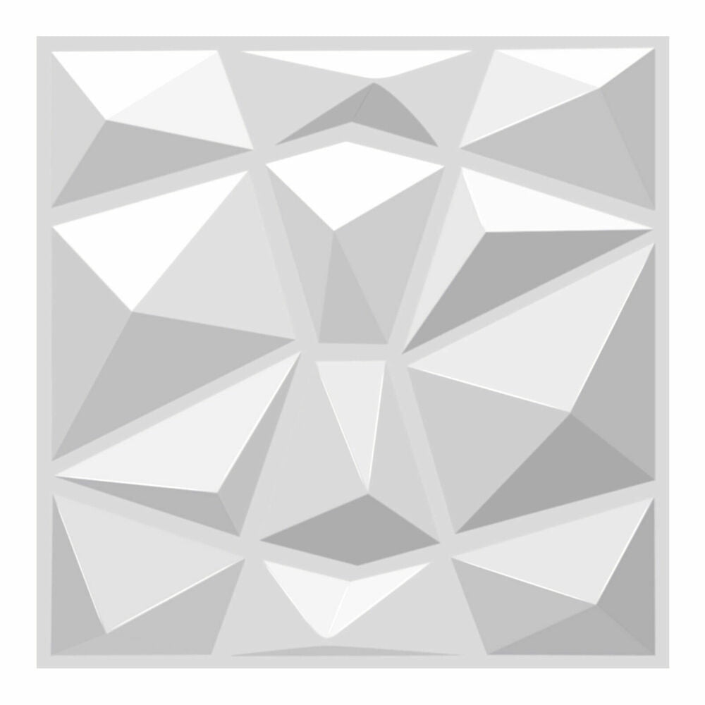 PVC 3D Wall Panels Diamond Design Waterproof Fireproof Wallpaper ...