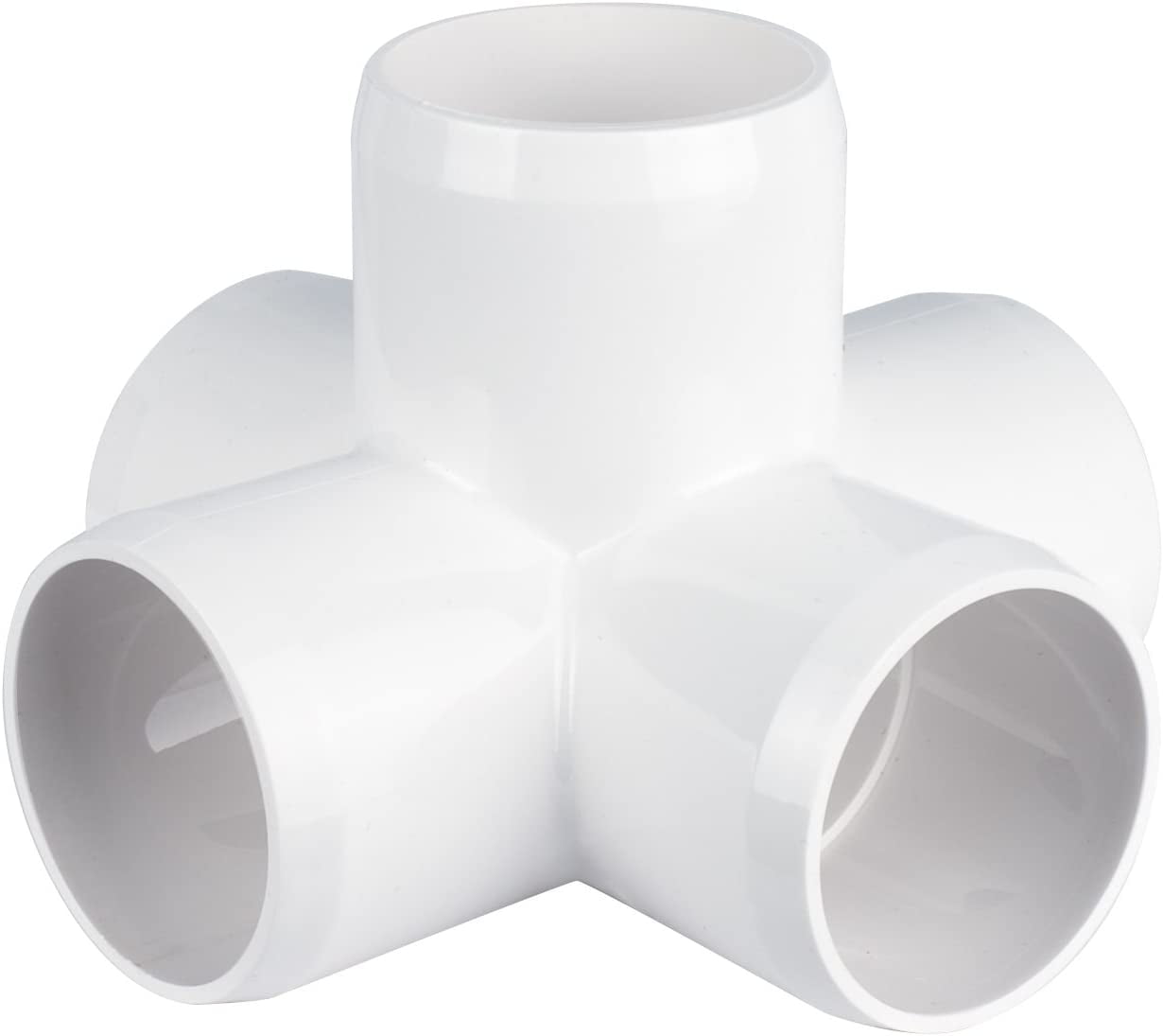 PVC- 5 way X -1Â½" (Furniture Grade White) - Walmart.com