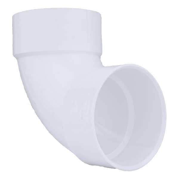 Manufacturer Varies PVC 90 Degree Elbow, Hub, 6 in Pipe Size 1WKV8 ...