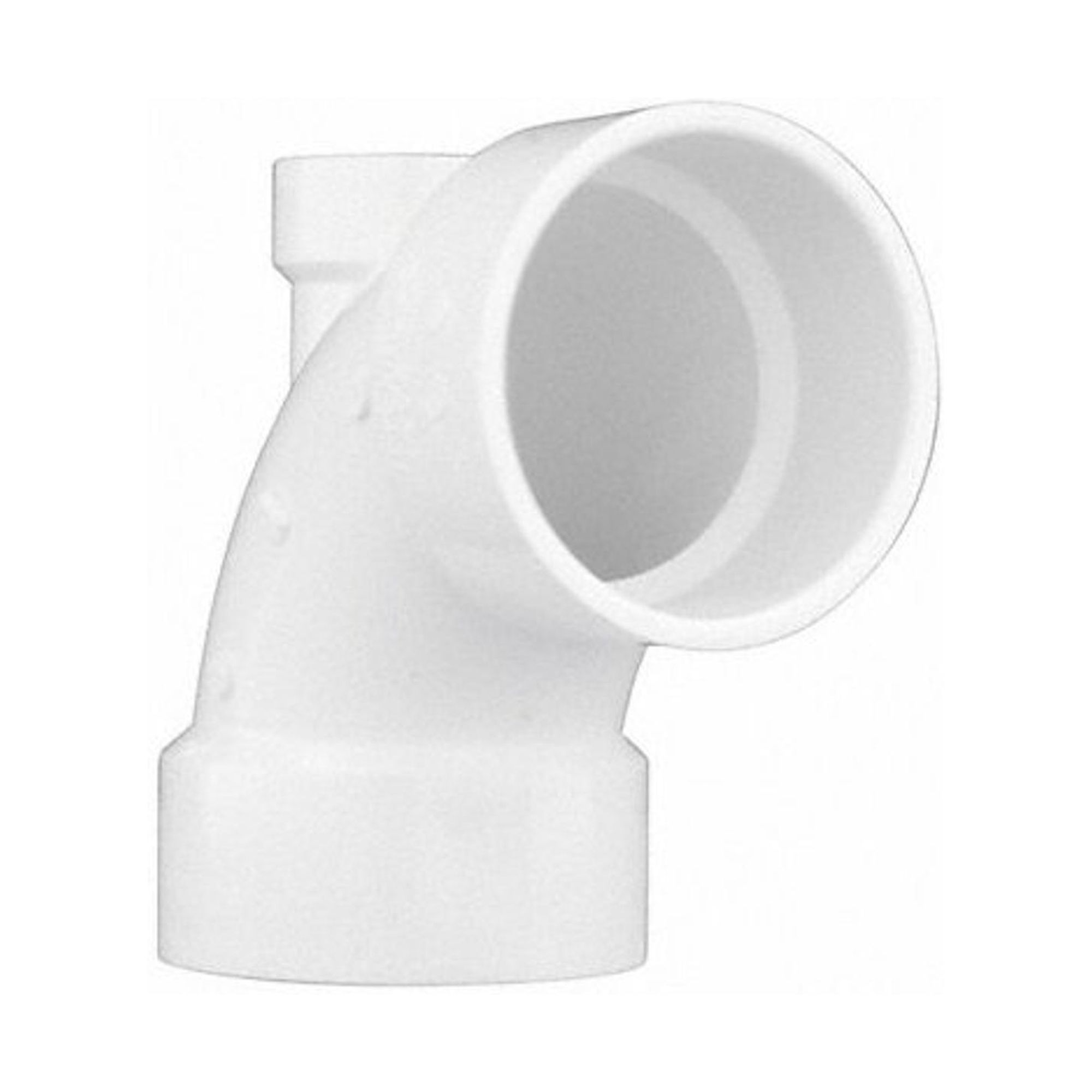 PVC 90 Degree Low Heel Inlet Elbow, Hub, 3 in x 3 in x 1 1/2 in Pipe ...