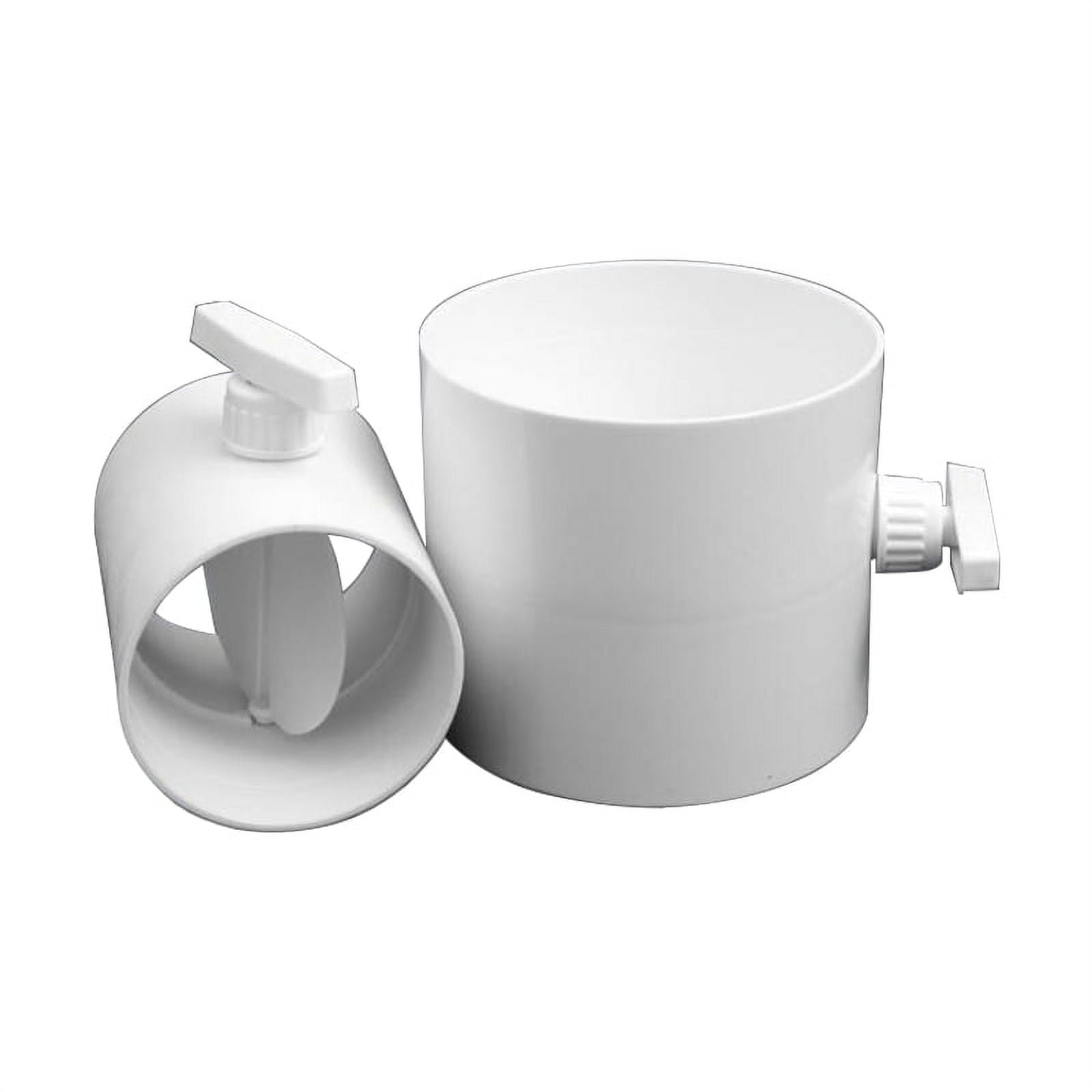 PVC Air Damper Valve Circle Duct Inline Valve ABS Plastic 75 110 160 ...