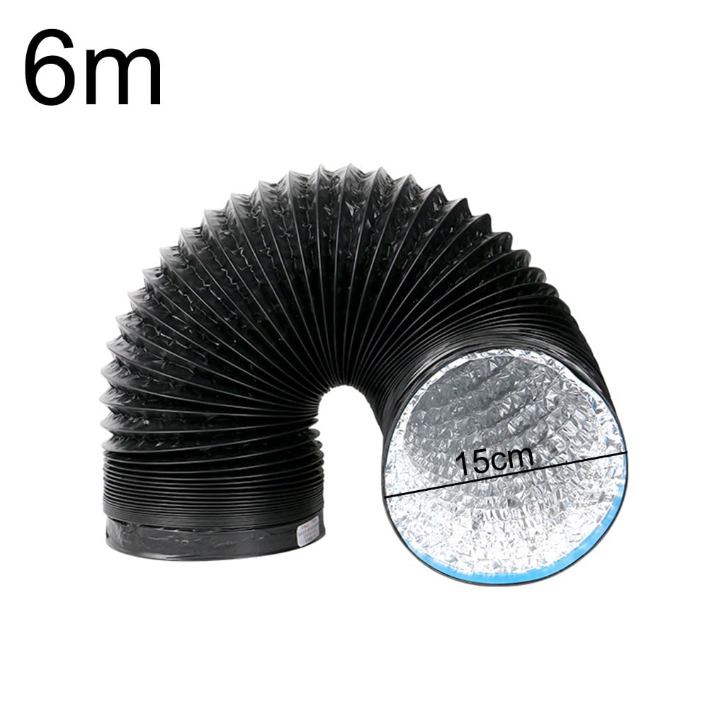 PVC Aluminum Foil Ventilation Pipe Black Composite Flexible Hose ...