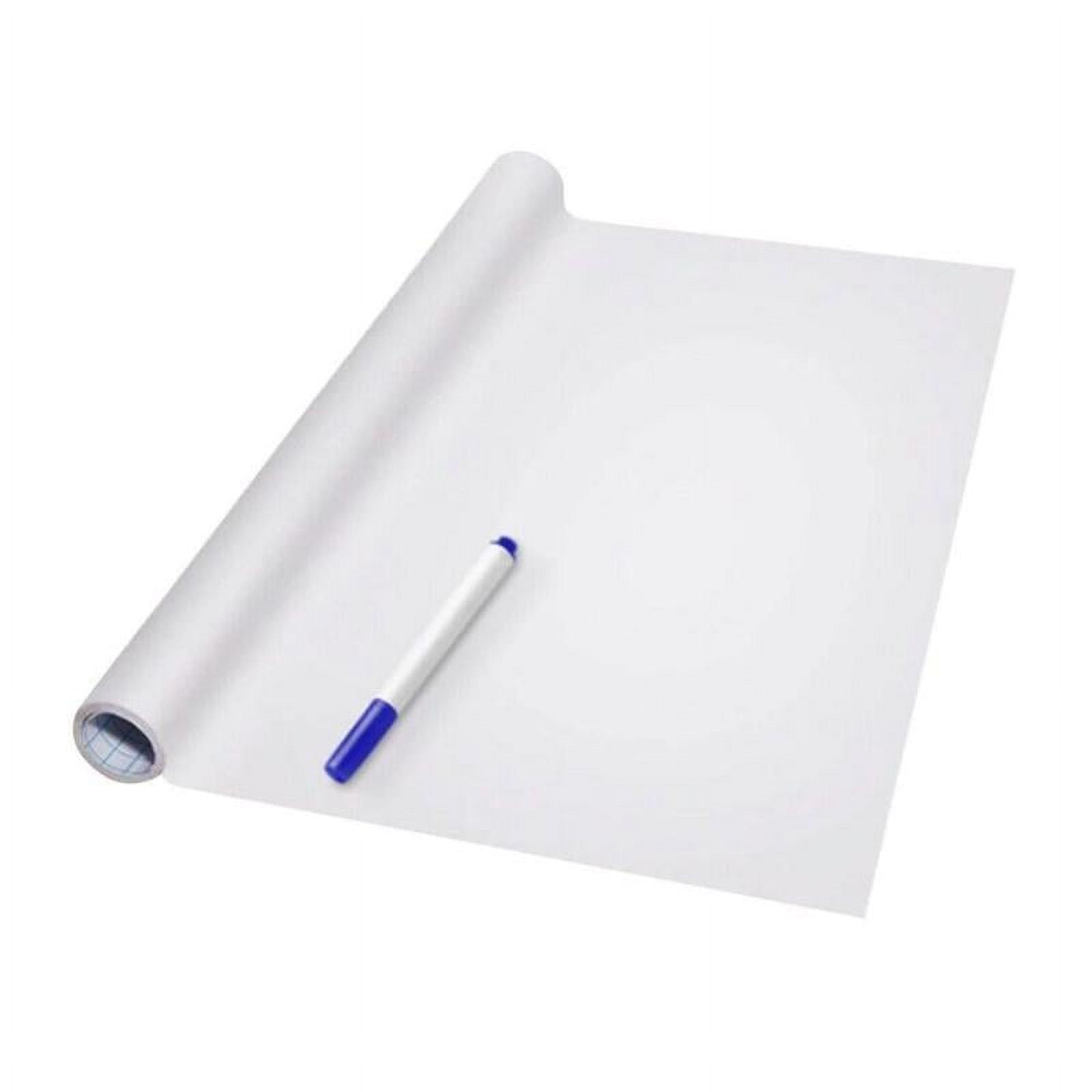 PVC Back Sticky White Board Roll Up Reusable Message Board 200cm Pens ...