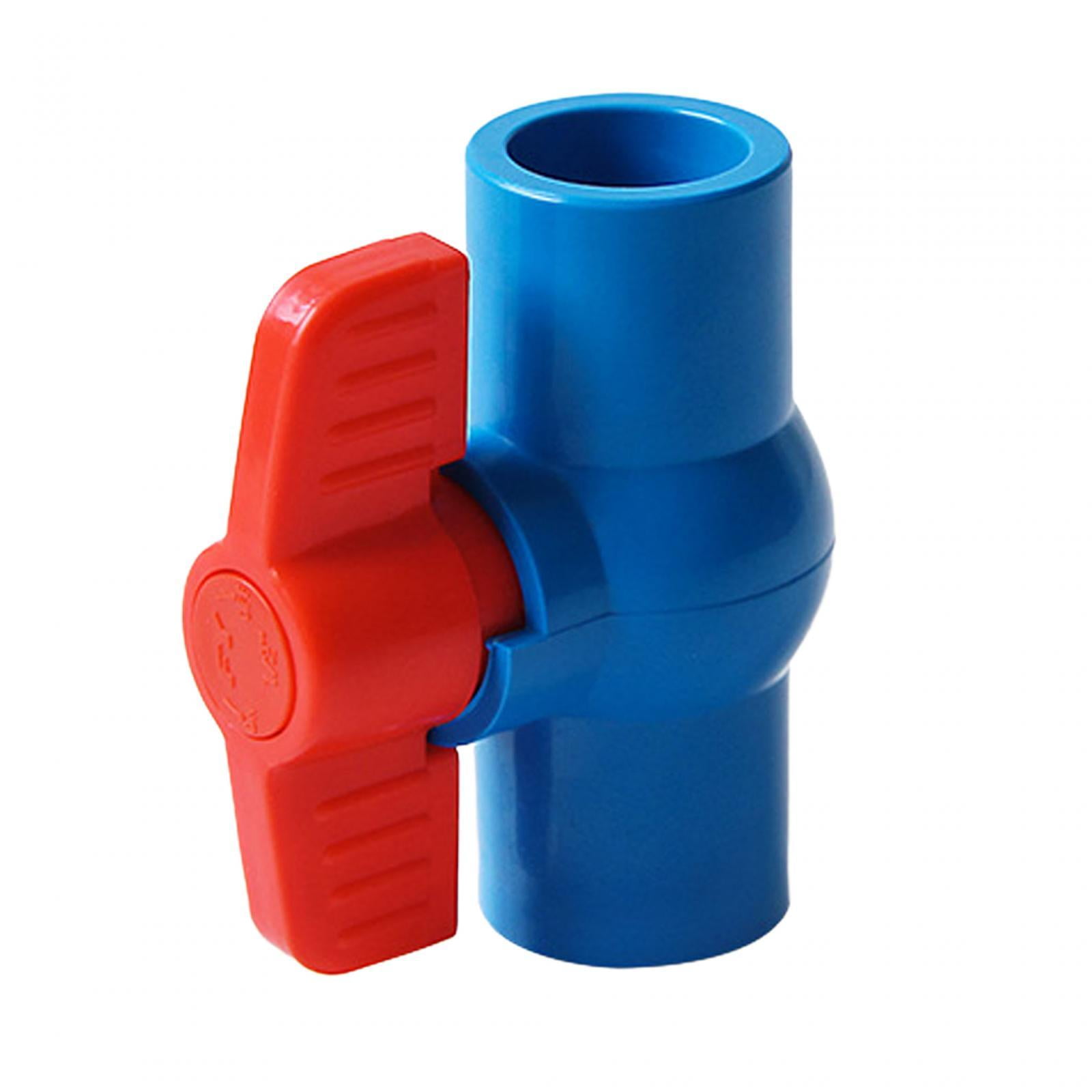 PVC Ball Two Way Plumbing Fixtures T Handle Water Shut Off for ...