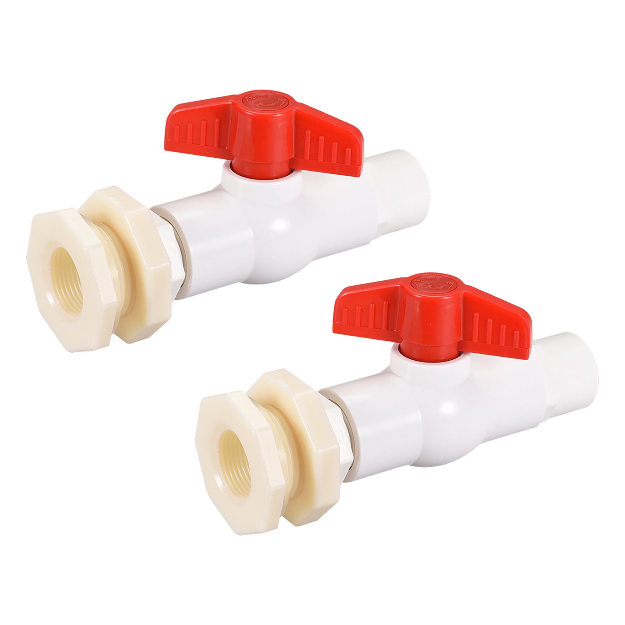 PVC Ball Valve Connector Spigot Kit G3/4 with Bulkhead Fitting Adapter ...
